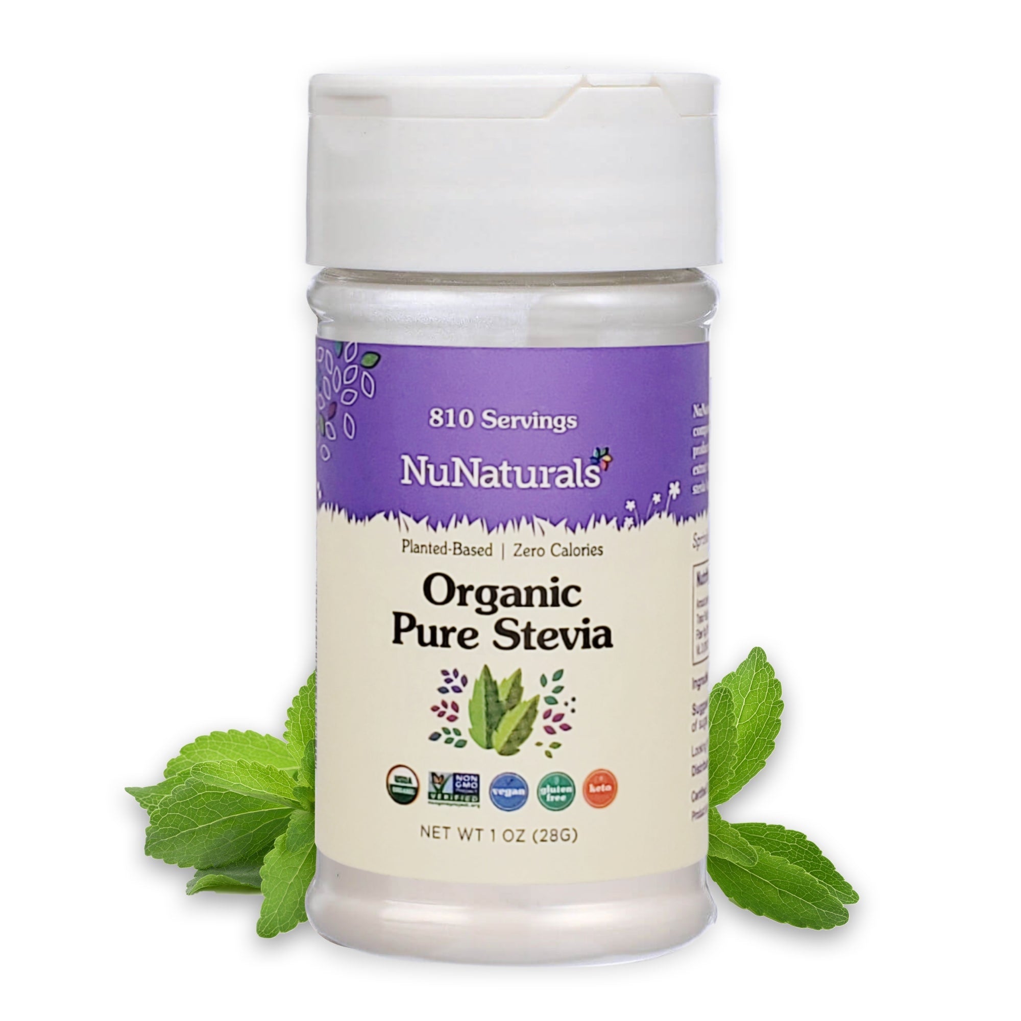 Stevia Organic Pure Extract | Natural Sweetener | Stevia by NuNaturals